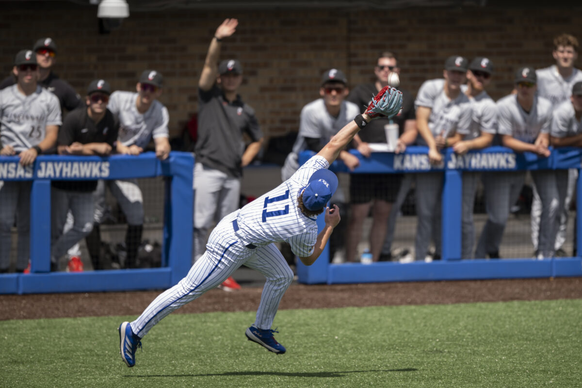 Once struck by lightning, Moore provides energy surge to KU pitching staff - KU Sports